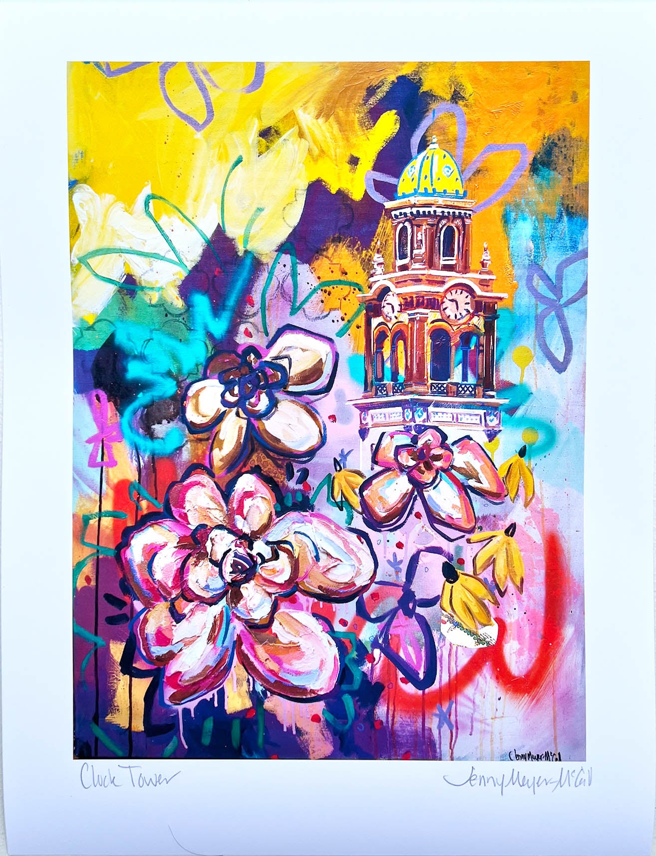 Country Club Plaza Print: Plaza Clock Tower – Jenny Meyer-McCall Art