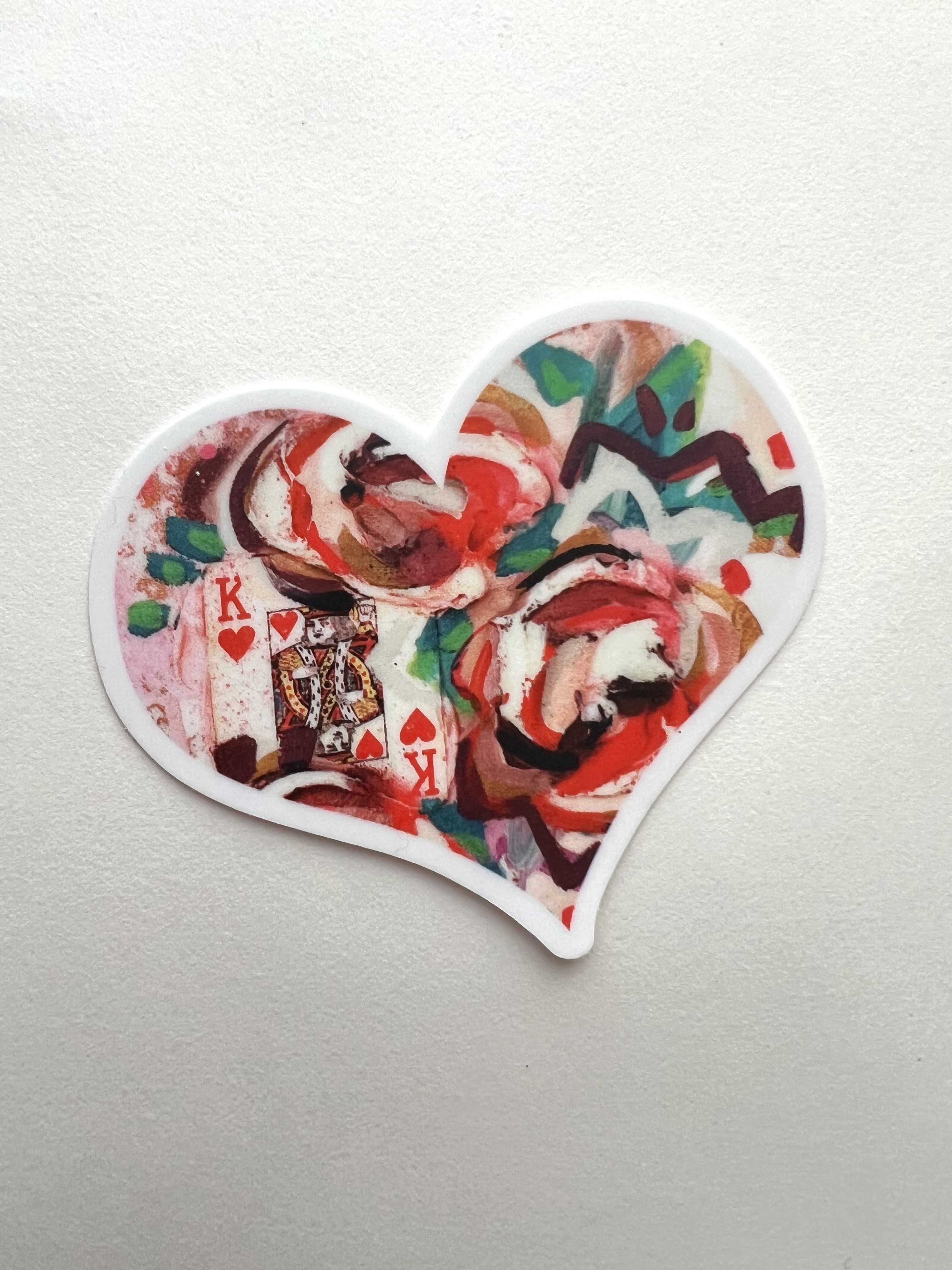 Sticker: Heart with King of Hearts – Jenny Meyer-McCall Art