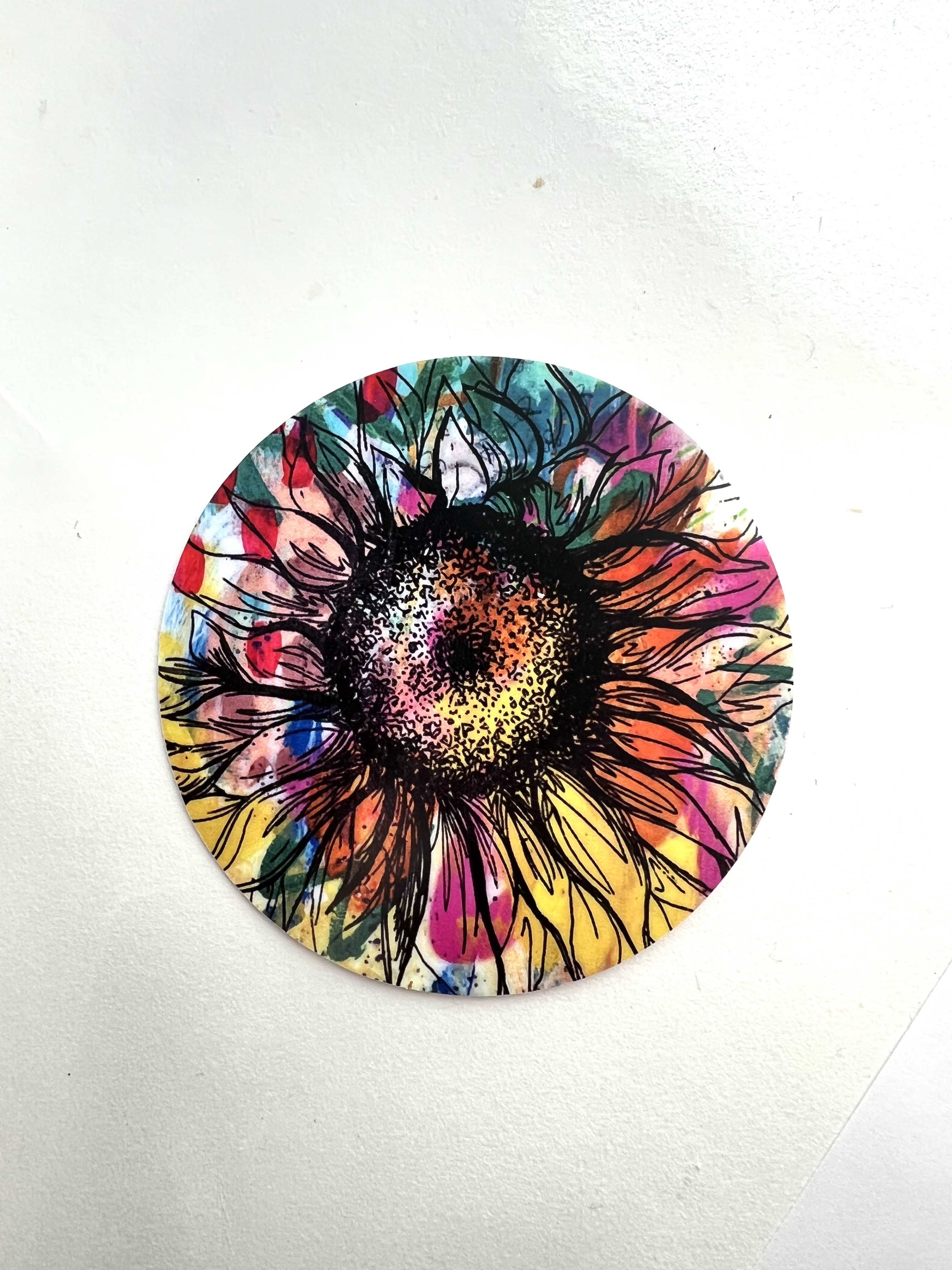 Sticker: Sunflower – Jenny Meyer-McCall Art